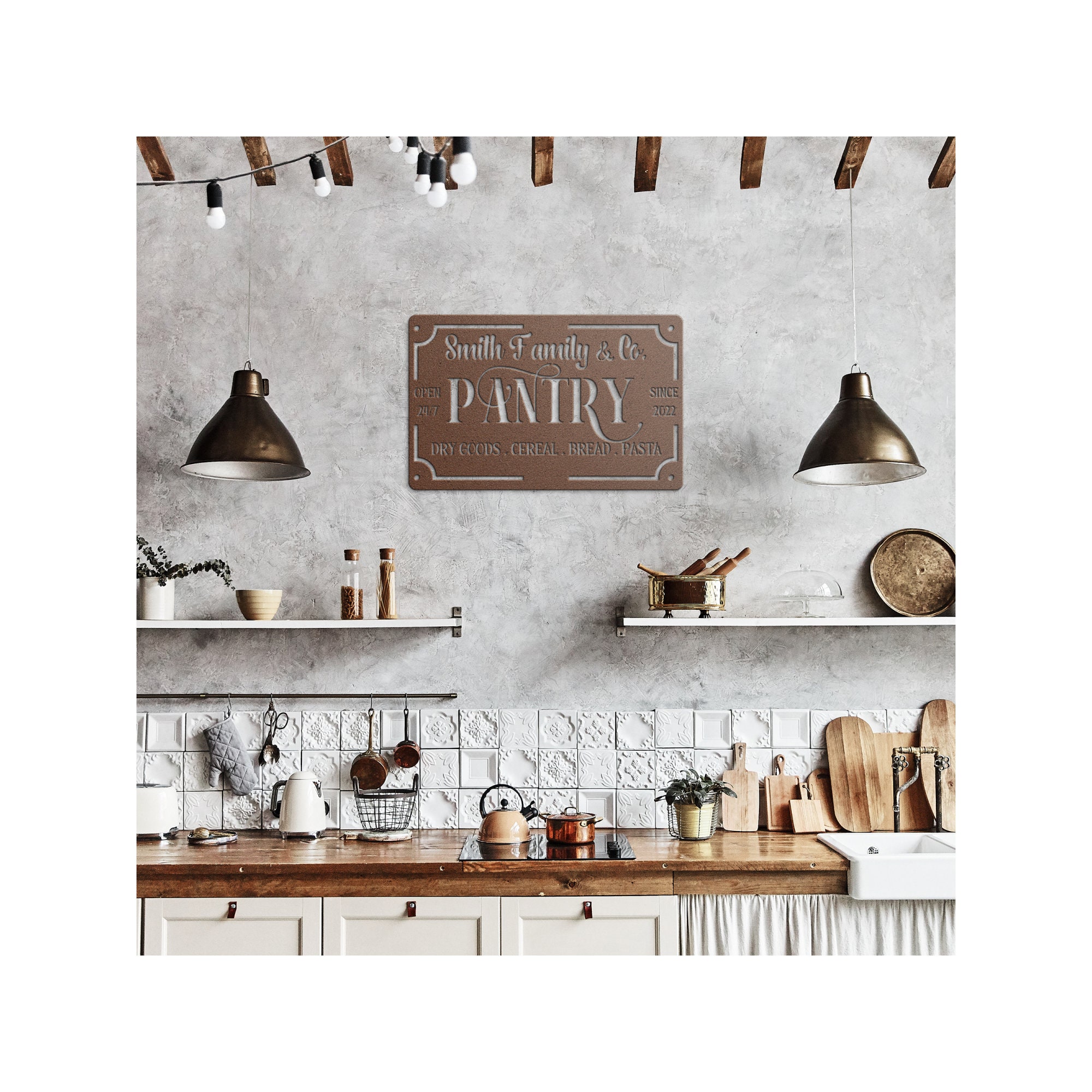 Pantry Metal Sign for Wall Personalized Pantry Door Decor - Etsy