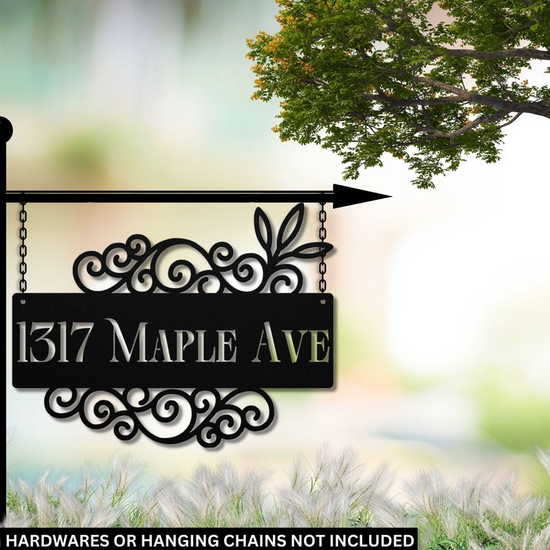 Metal House Number Sign - Etsy