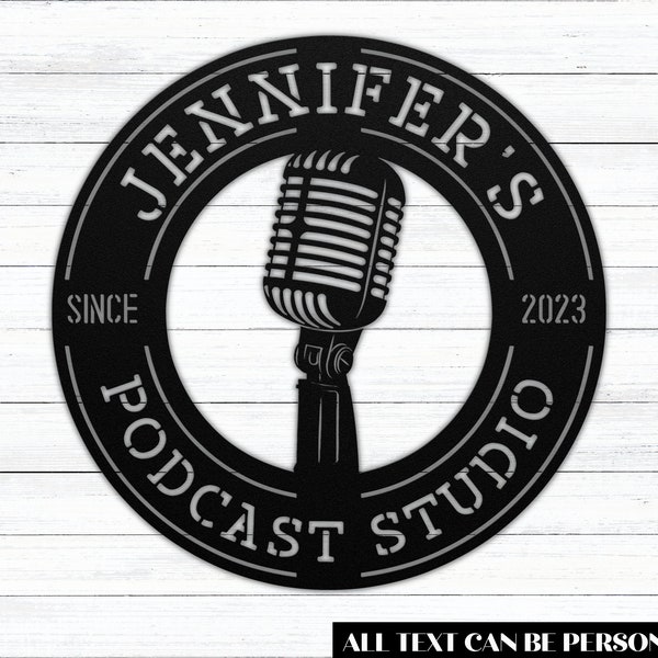 Custom Podcast Sign - Etsy