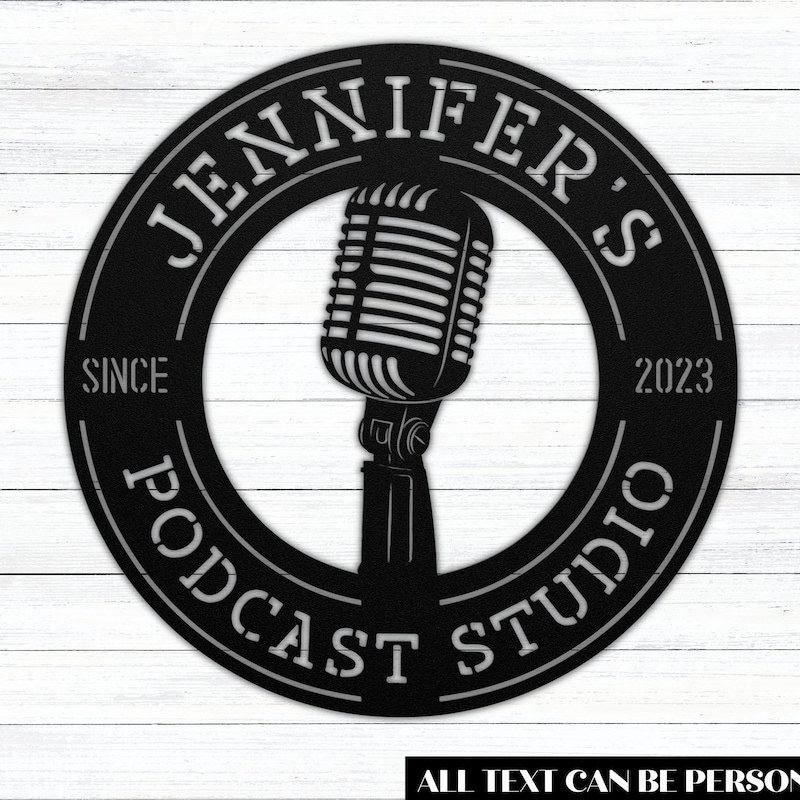 Custom Podcast Sign - Etsy
