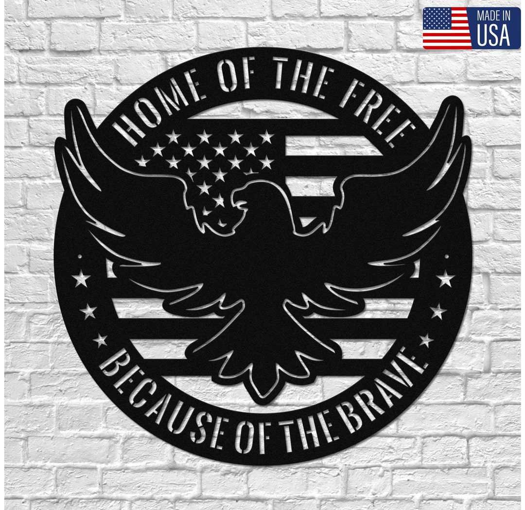 Patriotic Metal Wall Art| Patriotic Decor Art for Proud US Military ...