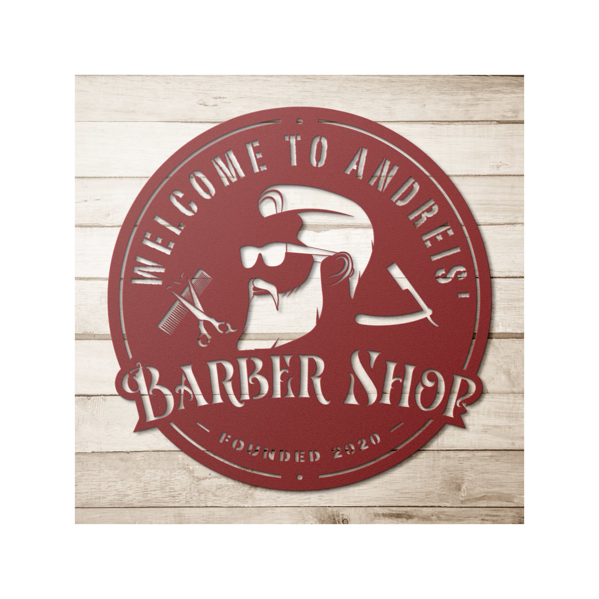 Custom Metal Sign for Barber Shop Custom Barber Shop Metal - Etsy