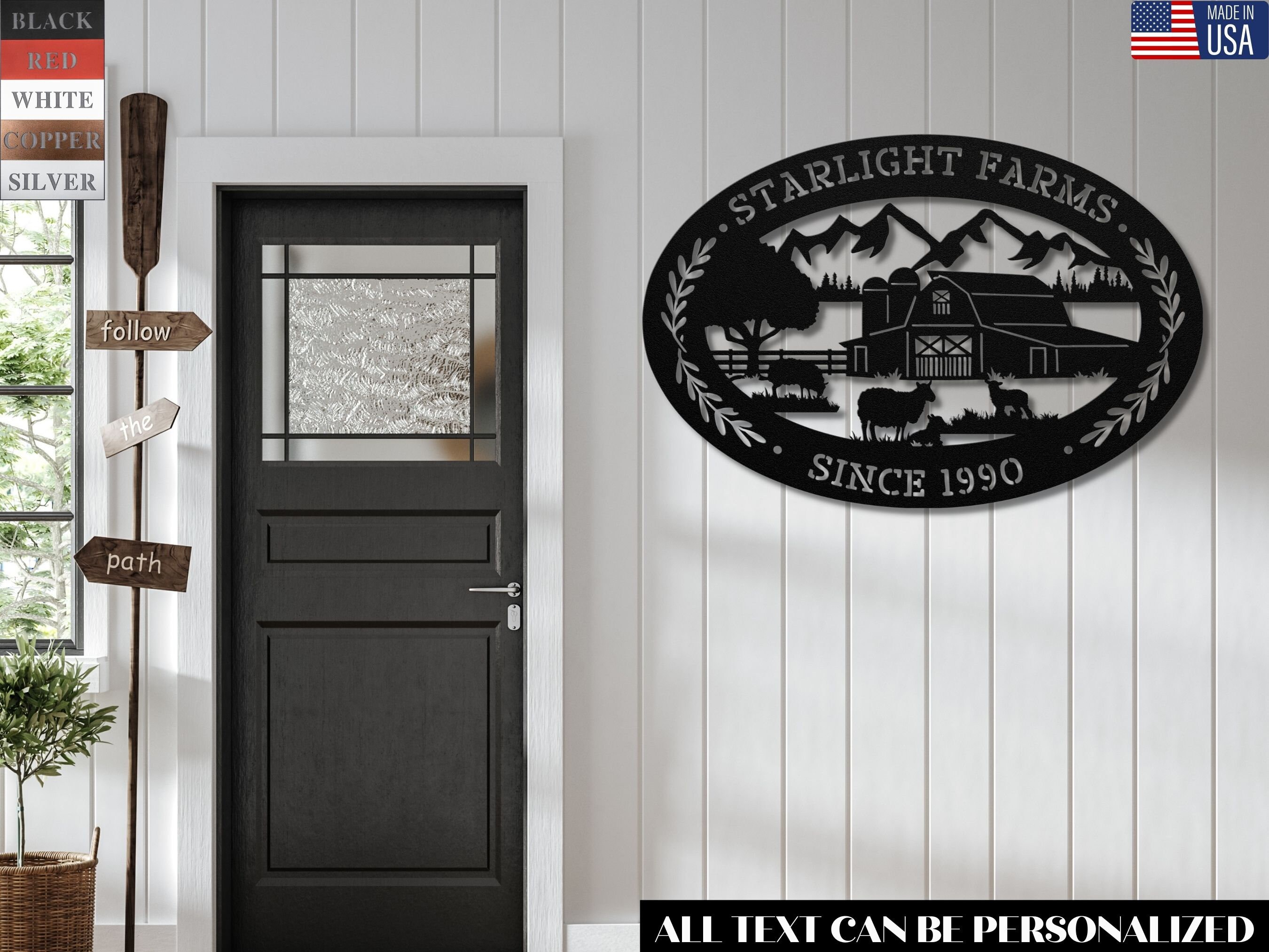 Weatherproof Metal Sign for Farms Ranches or Barns Custom - Etsy