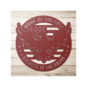 Patriotic Metal Wall Art| Patriotic Decor Art for Proud US Military ...