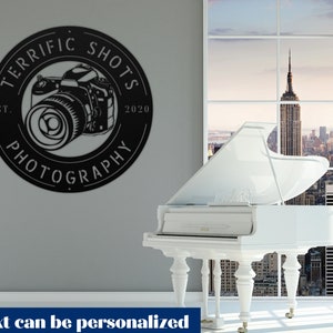 Personalized Metal Photography Studio Sign: Custom Camera Wall Art - Etsy