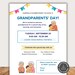 Editable Grandparents Day Flyer, Printable School Grandparents Invite ...