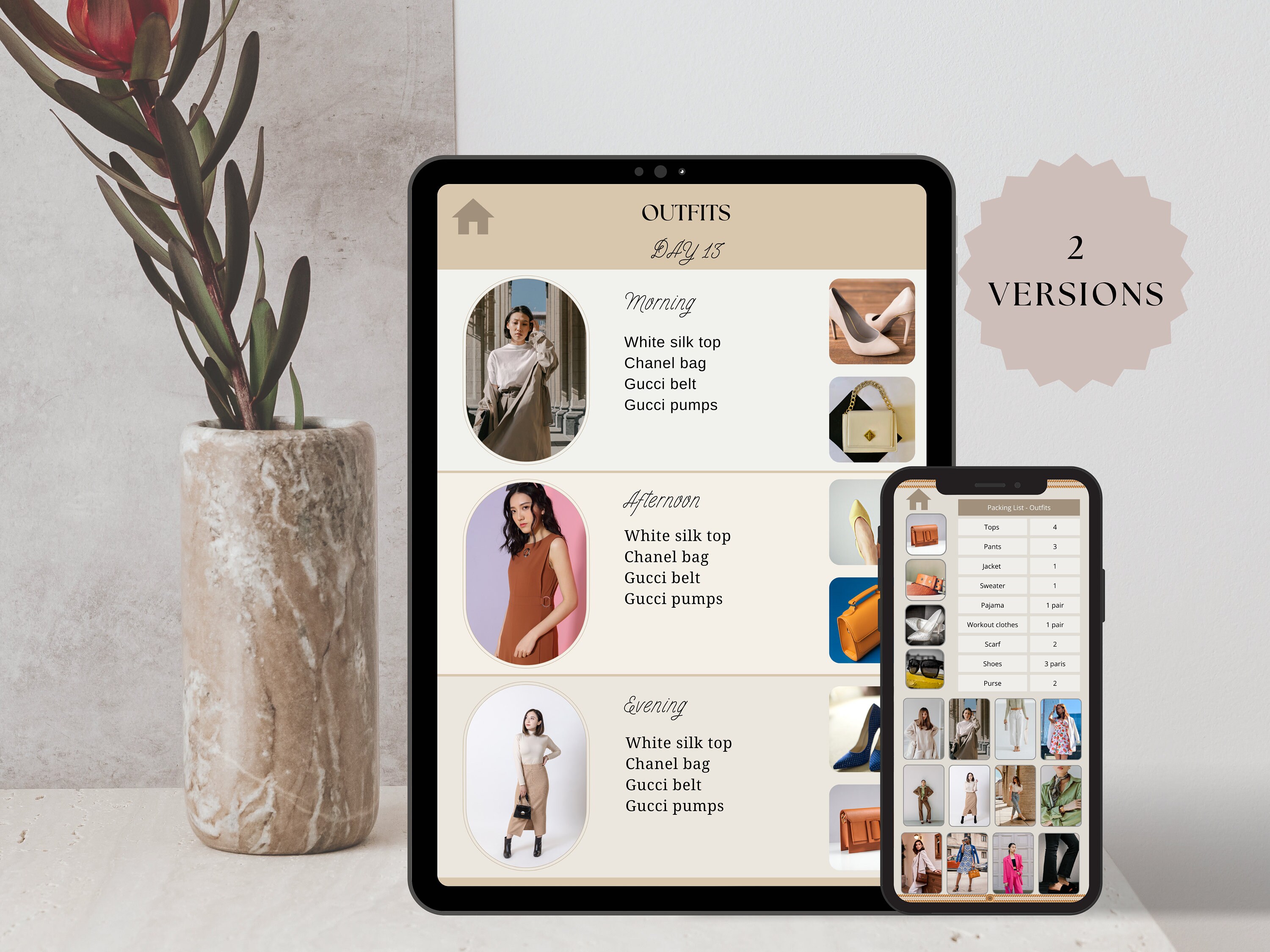 Digital Outfit Planner Wardrobe Organizer Bundle, Printable Travel ...