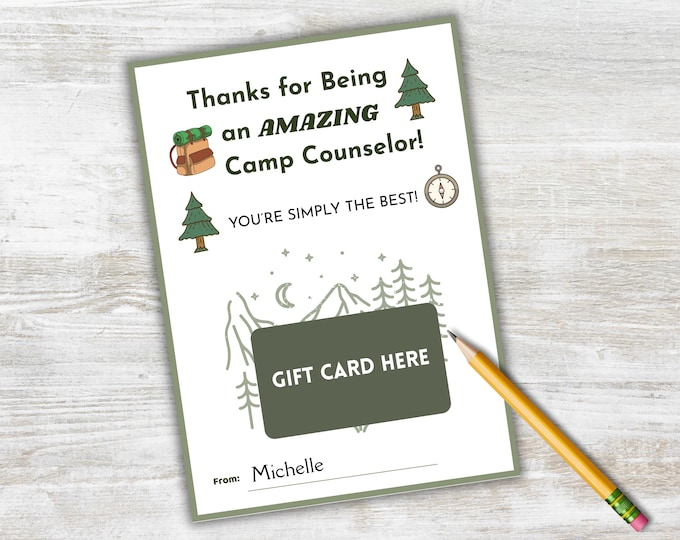 Camp Staff Appreciation Printable Star Candy Gift Tags, Team Member ...