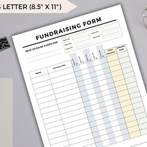Fundraiser Order Form Canva Template, Editable Fundraising Form ...