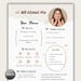 All About Me Editable Canva Template, First Day of School, Get to Know ...