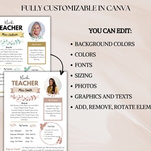 Meet the Teacher Template, Canva Template, Groovy Meet the Teacher ...
