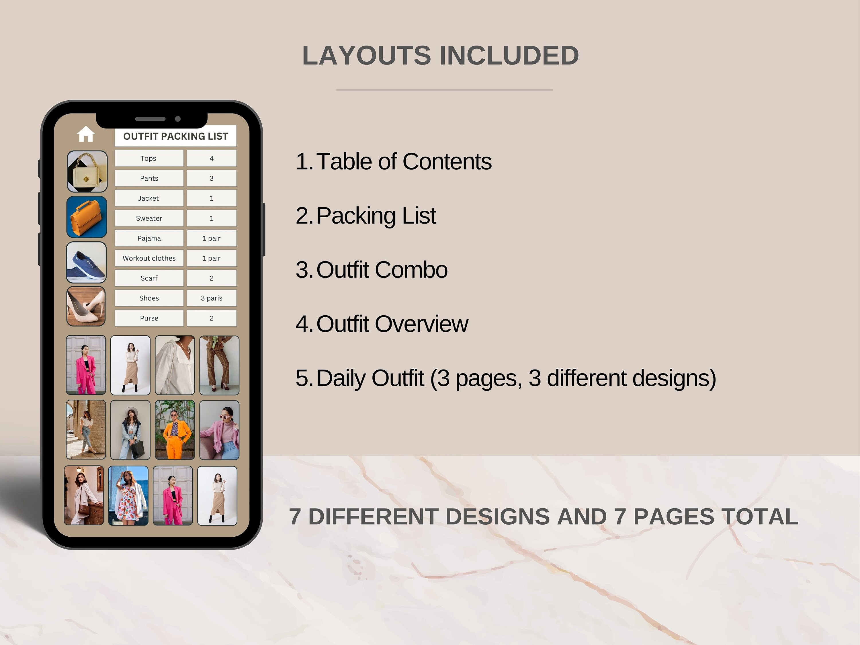 Digital Outfit Planner 100% Editable Canva Template With Clickable ...