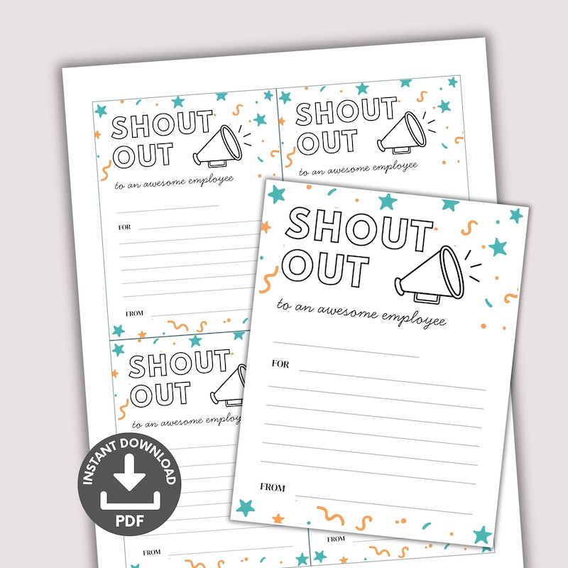 Shout Out Board for Staff - Etsy