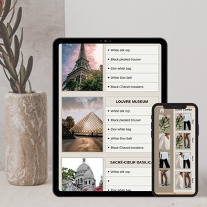 Digital Outfit Planner Editable Canva Template With Clickable Links ...