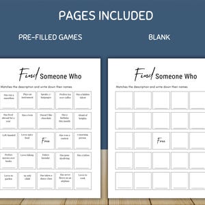 Find Someone Who Bingo Printable, Office Party Game, Team Building ...