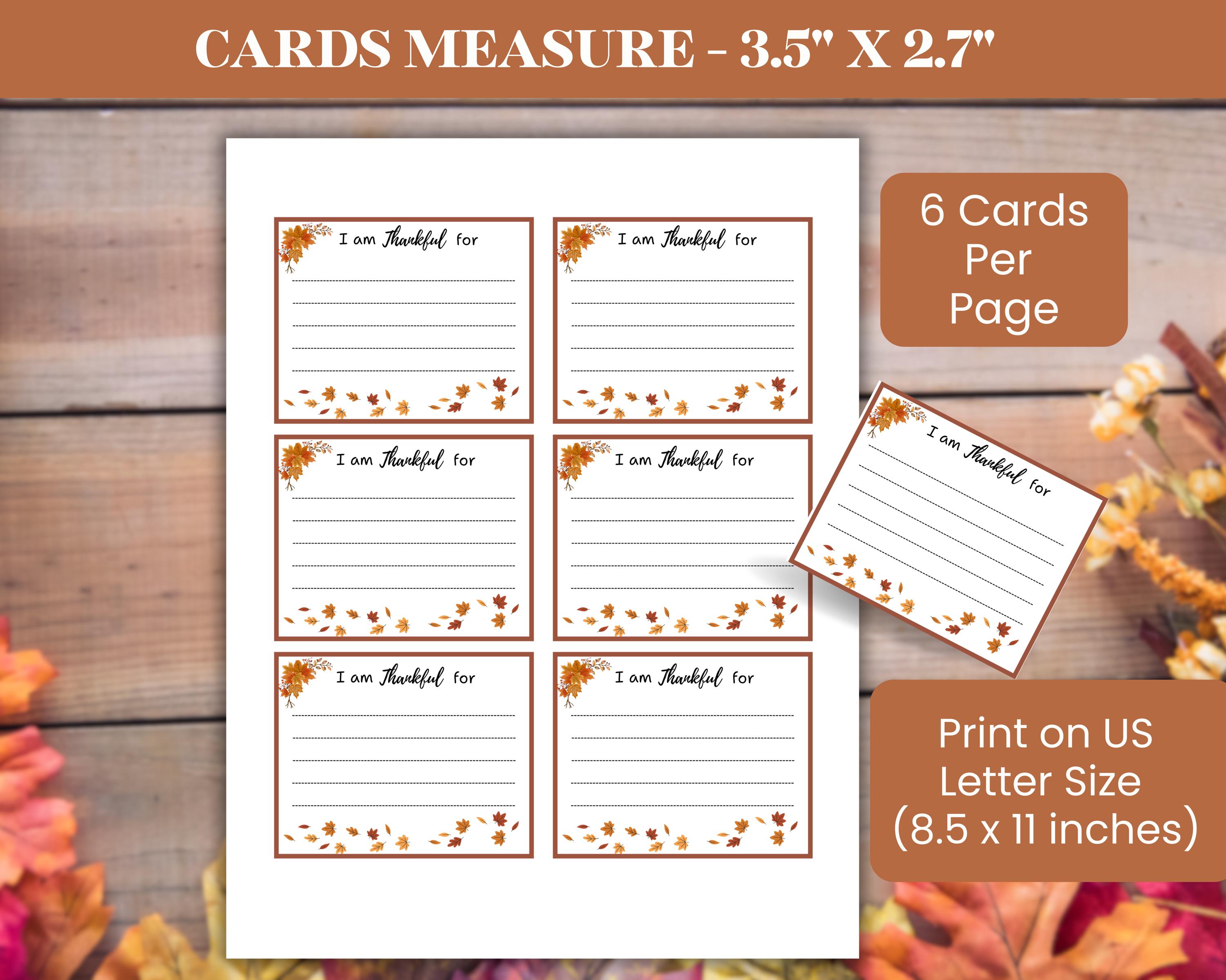 Gratitude Cards Printable, Dinner Party Game, Conversation Starter ...