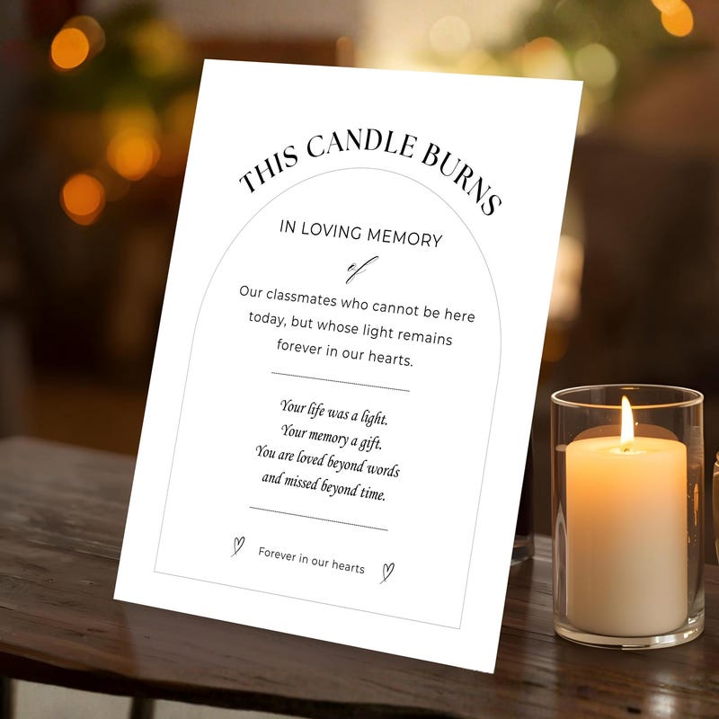 Reunion Memorial Table - Etsy