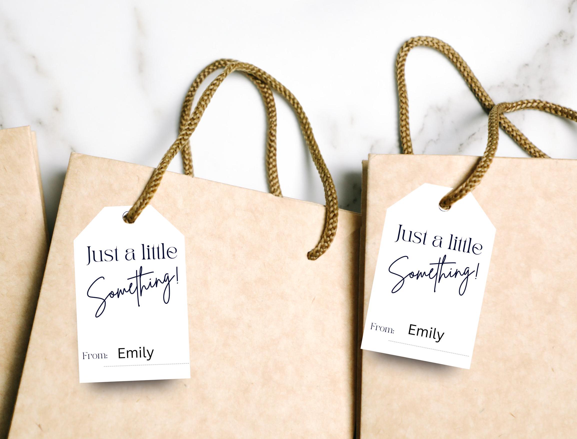 Just a Little Something Gift Tag Printable, Appreciation Gift Tag ...