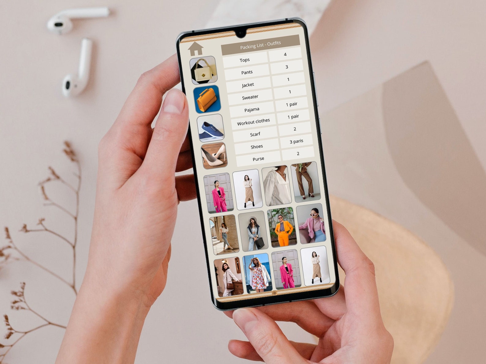 Digital Outfit Planner Editable Canva Template With Clickable Links ...