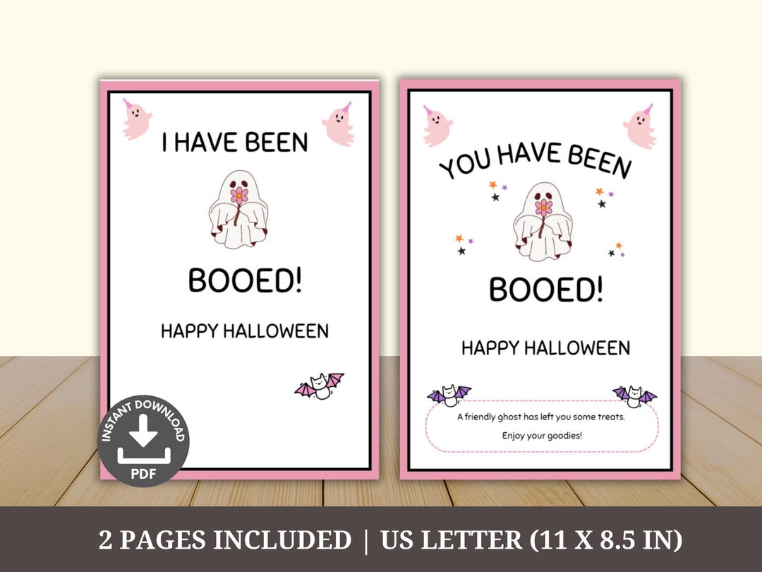 You've Been Booed Office Game Printable, I've Been Booed Coworker Game ...