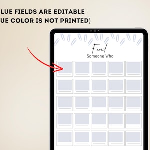 Find Someone Who Bingo Printable, Office Party Game, Team Building ...