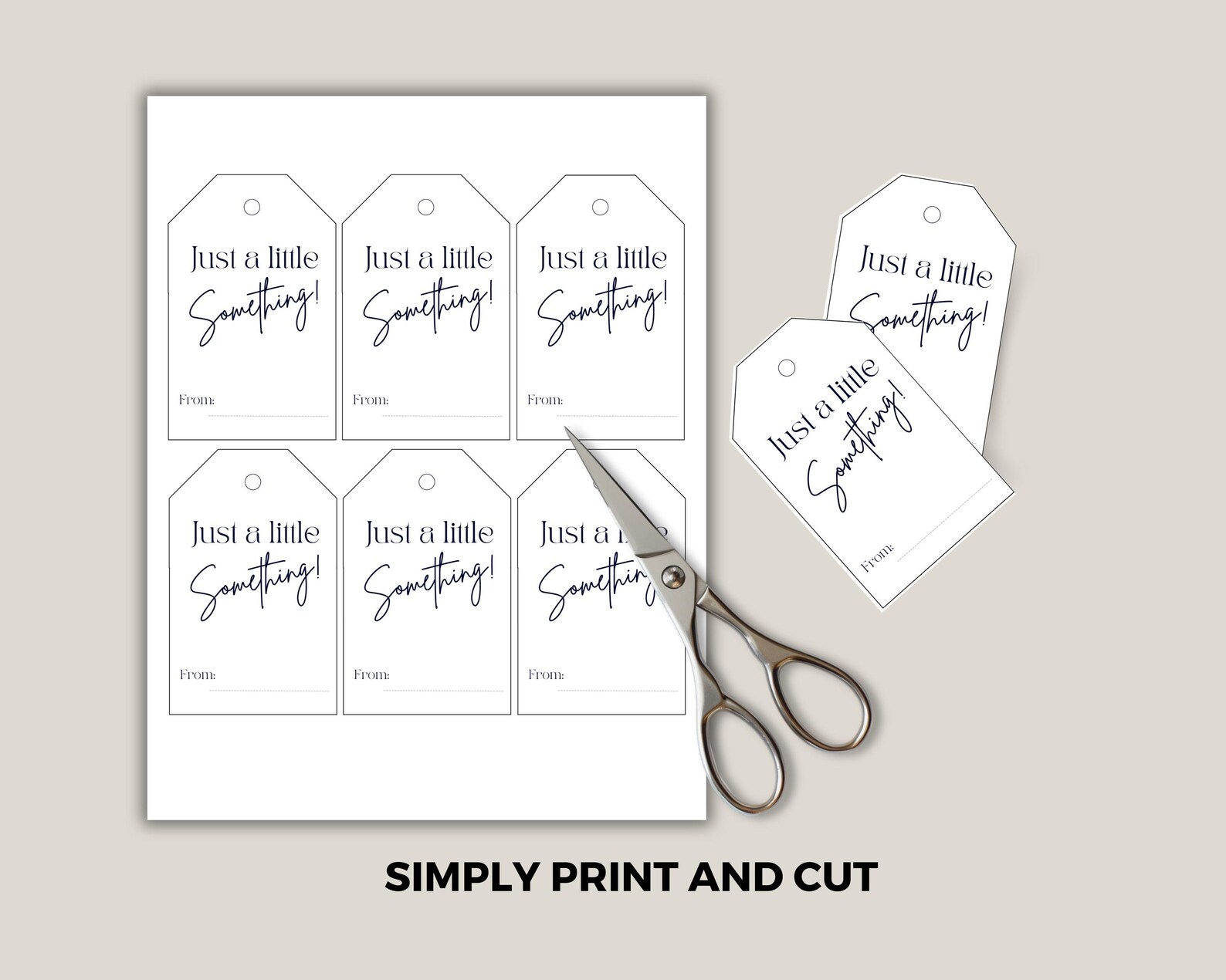 Just a Little Something Gift Tag Printable, Appreciation Gift Tag ...