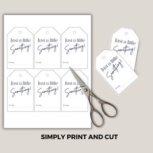 Just a Little Something Gift Tag Printable, Appreciation Gift Tag ...