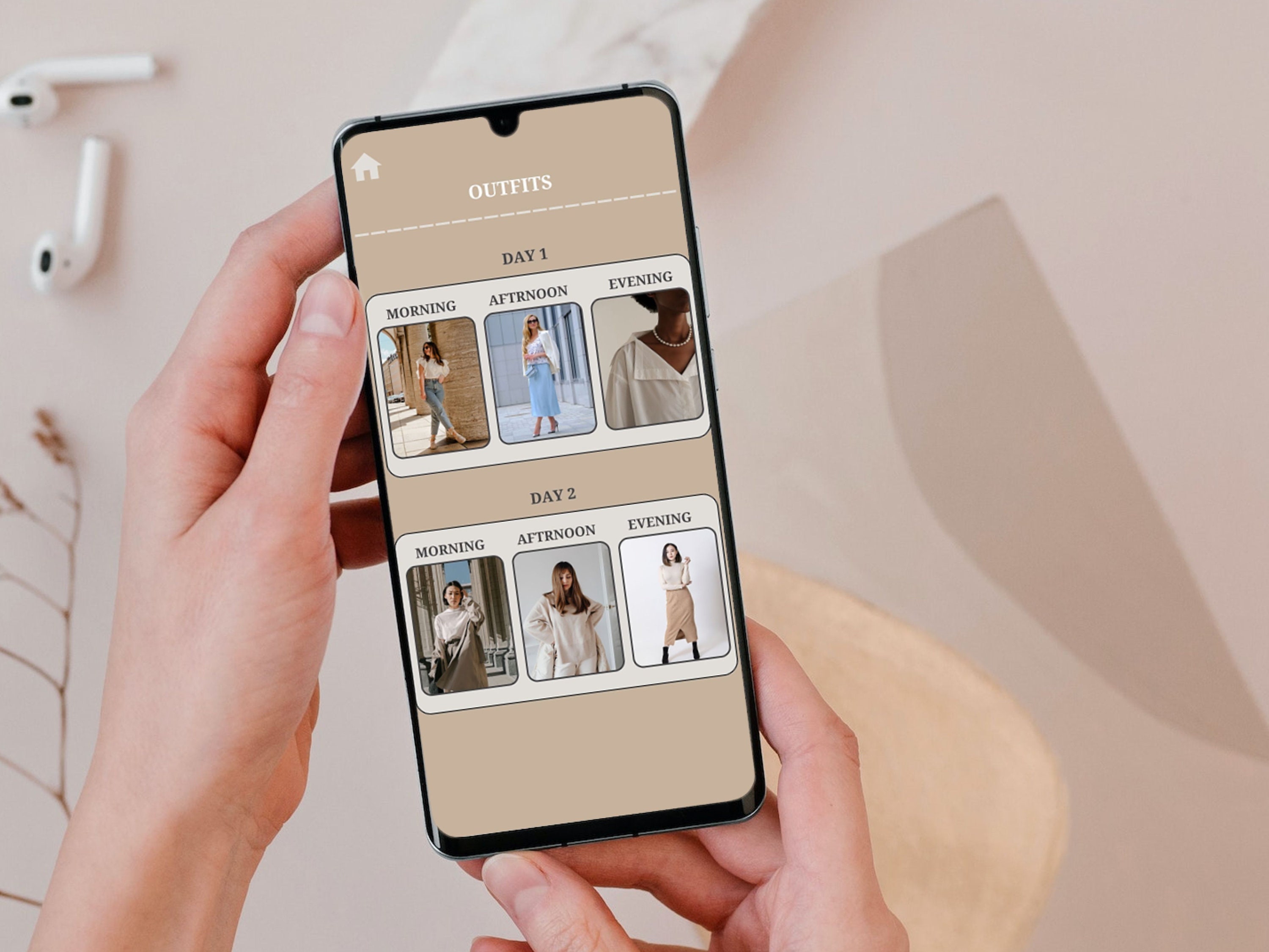 Digital Outfit Planner Editable Canva Template With Clickable Link ...