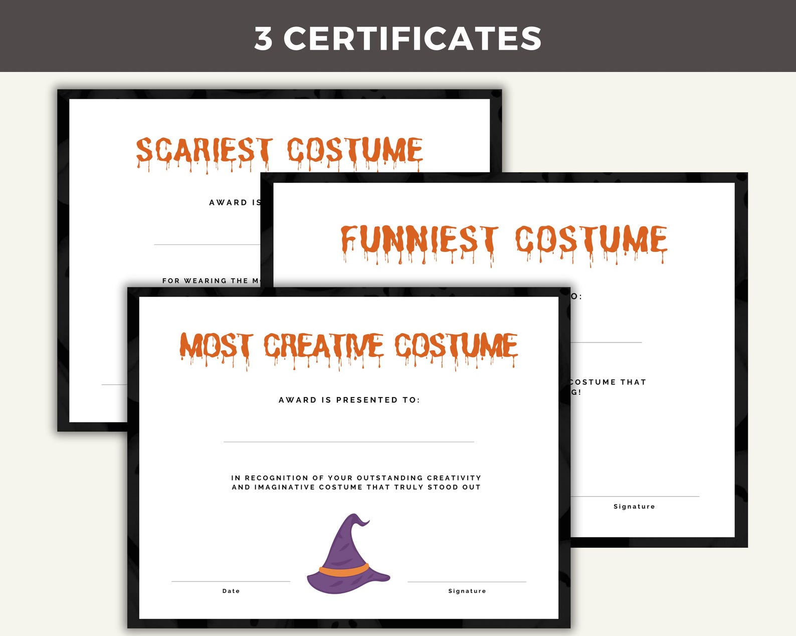 Halloween Costume Contest Kit, Editable Costume Contest Ballots, Best ...