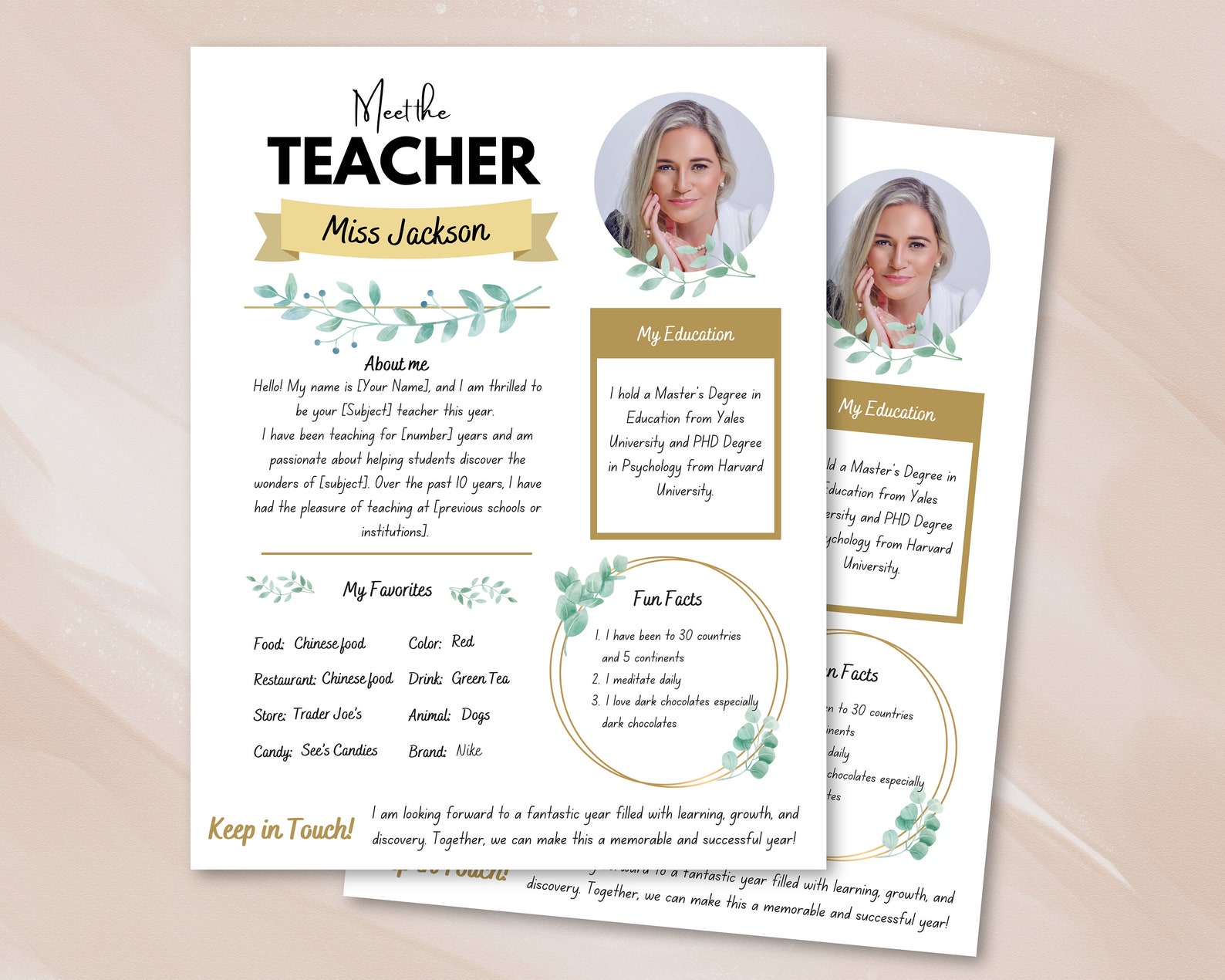 Meet the Teacher Template, Canva Template, Groovy Meet the Teacher ...