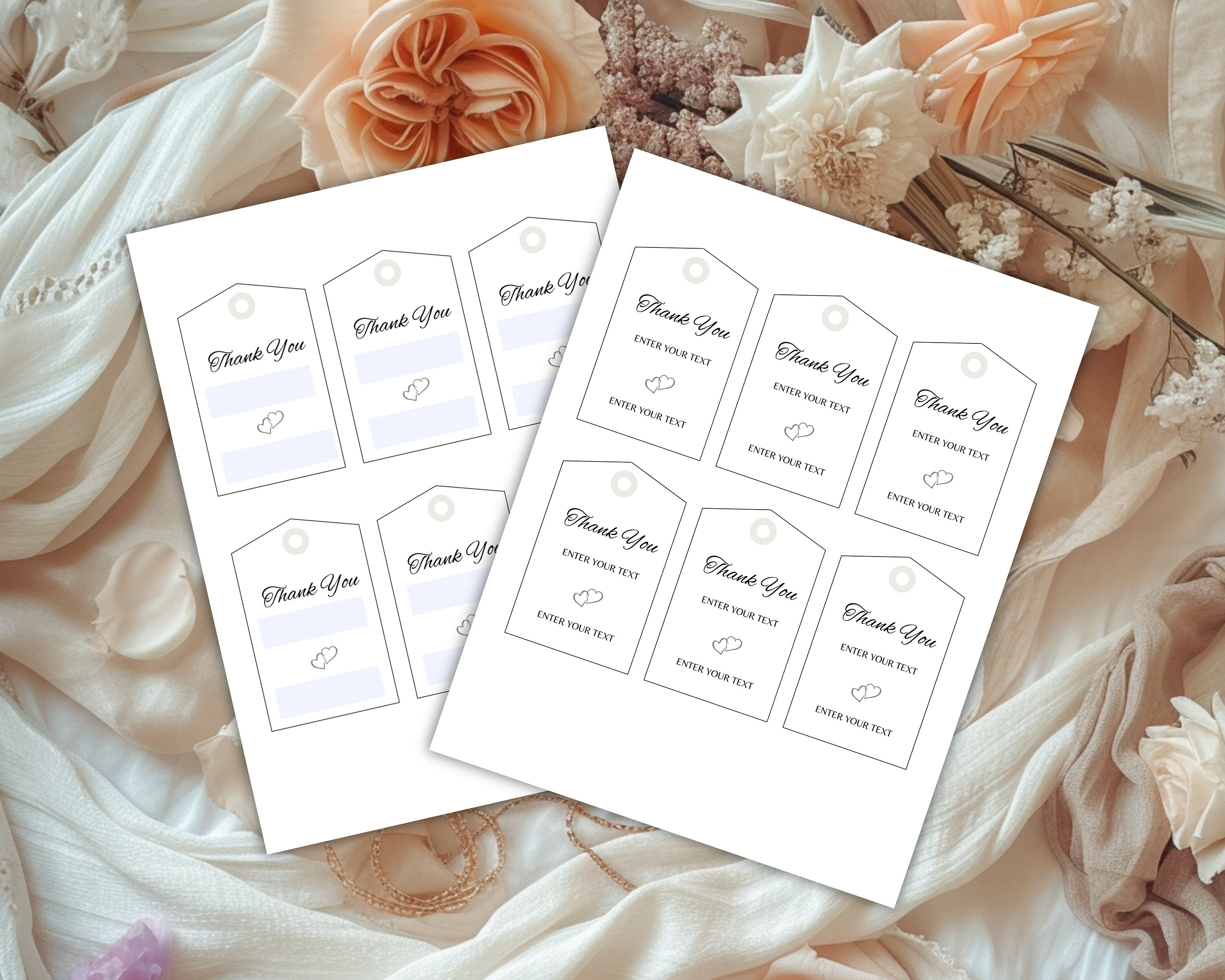 Personalized Thank You Tags, Minimalist Printable Baby Shower. Fillable ...