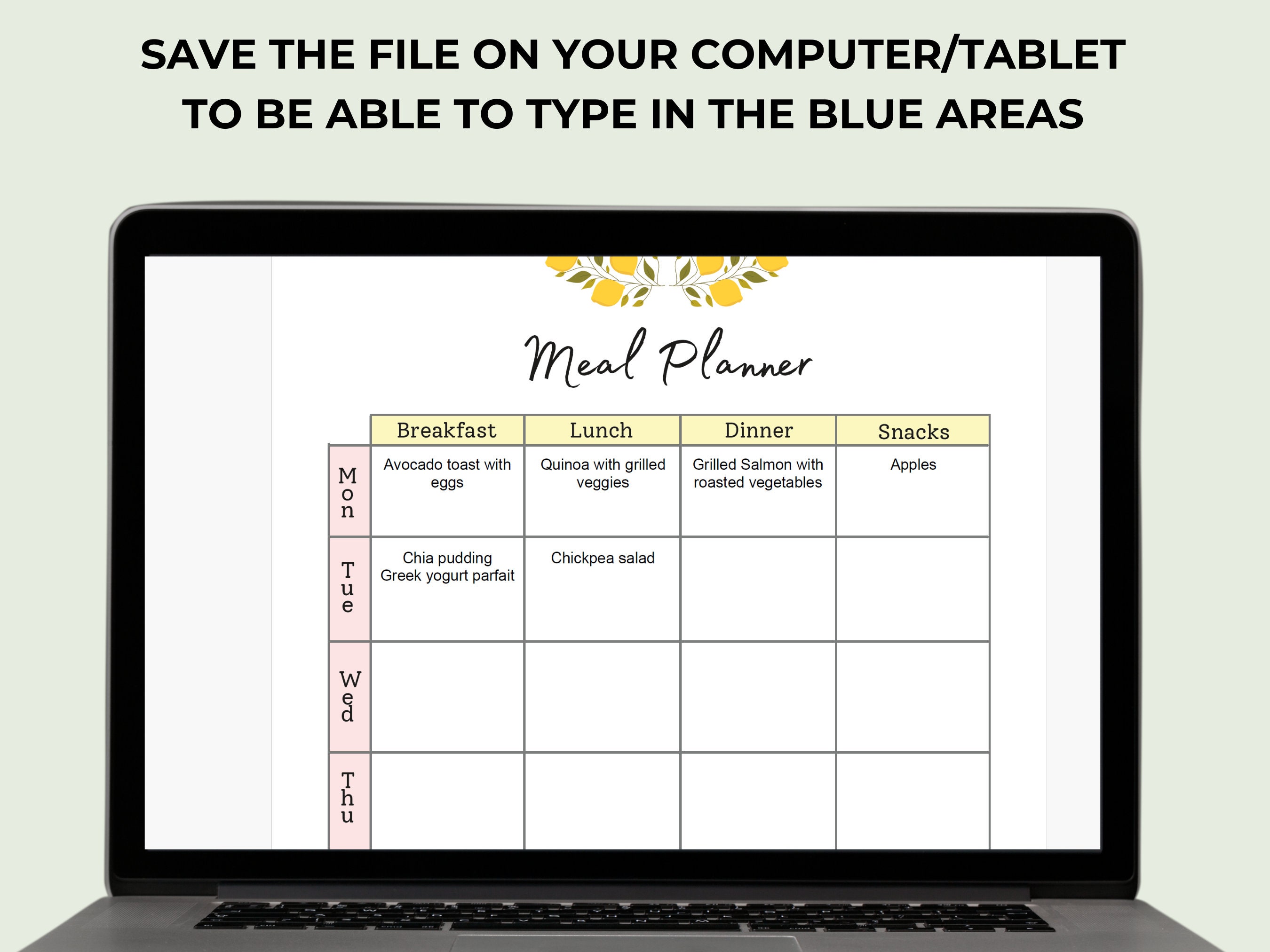 Mediterranean Diet Plan Printable Weekly Menu Plan With Grocery List Healthy Eating Schedule
