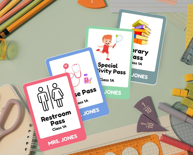 Custom Hall Pass Template, Teacher Hall Pass, Teacher Must Have ...