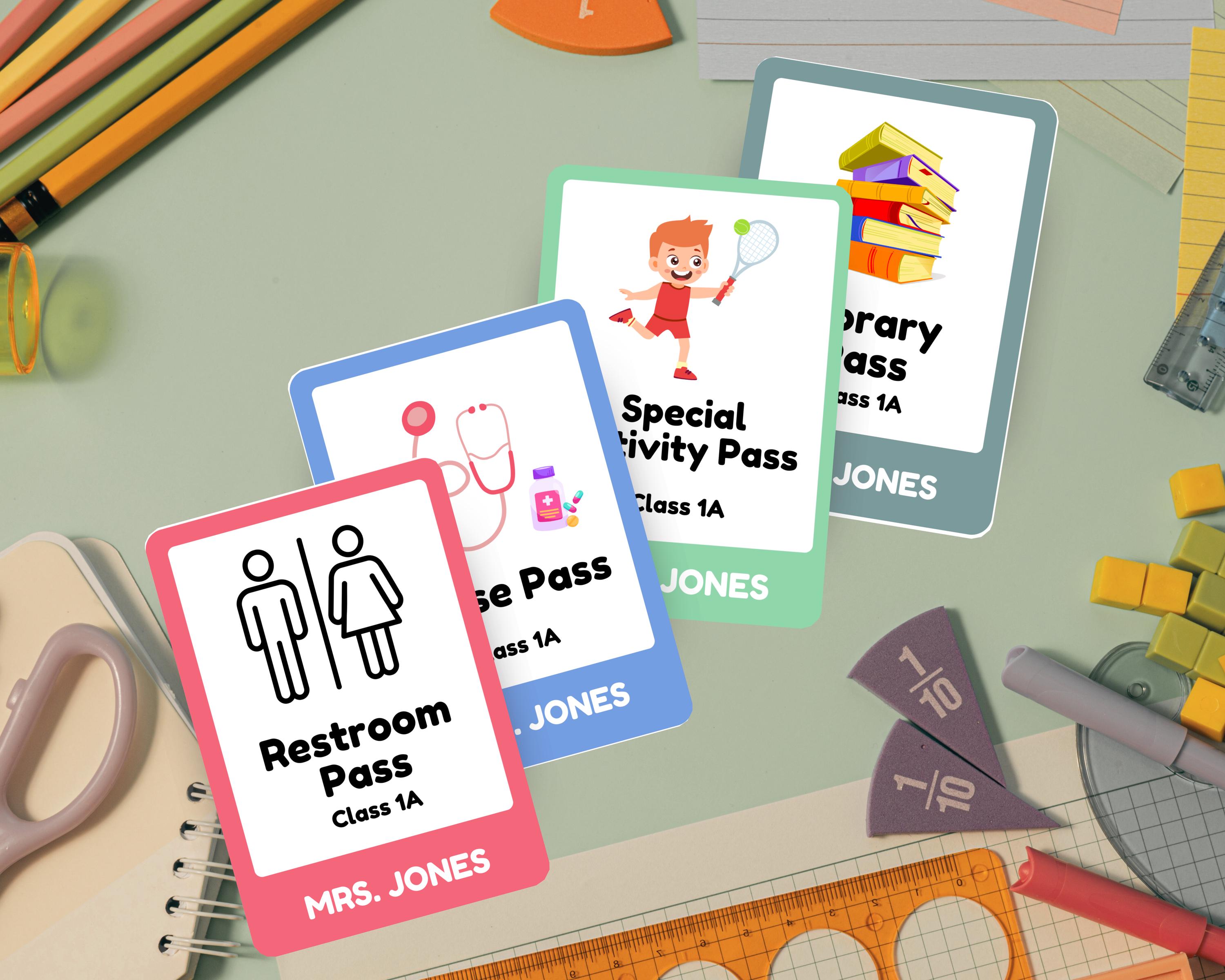 Custom Hall Pass Template, Teacher Hall Pass, Teacher Must Have ...