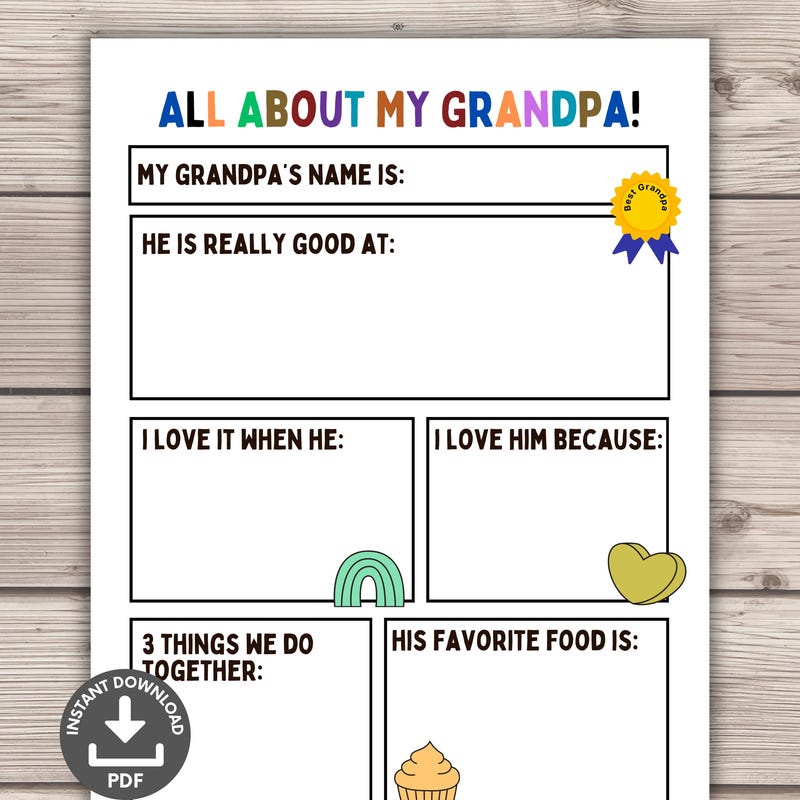 Grandparents Day Printable - Etsy