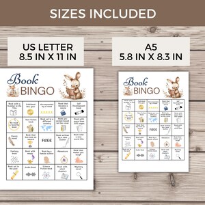 Book Bingo Printable, Reading Challenge, Book Clube Games, Reading Log ...