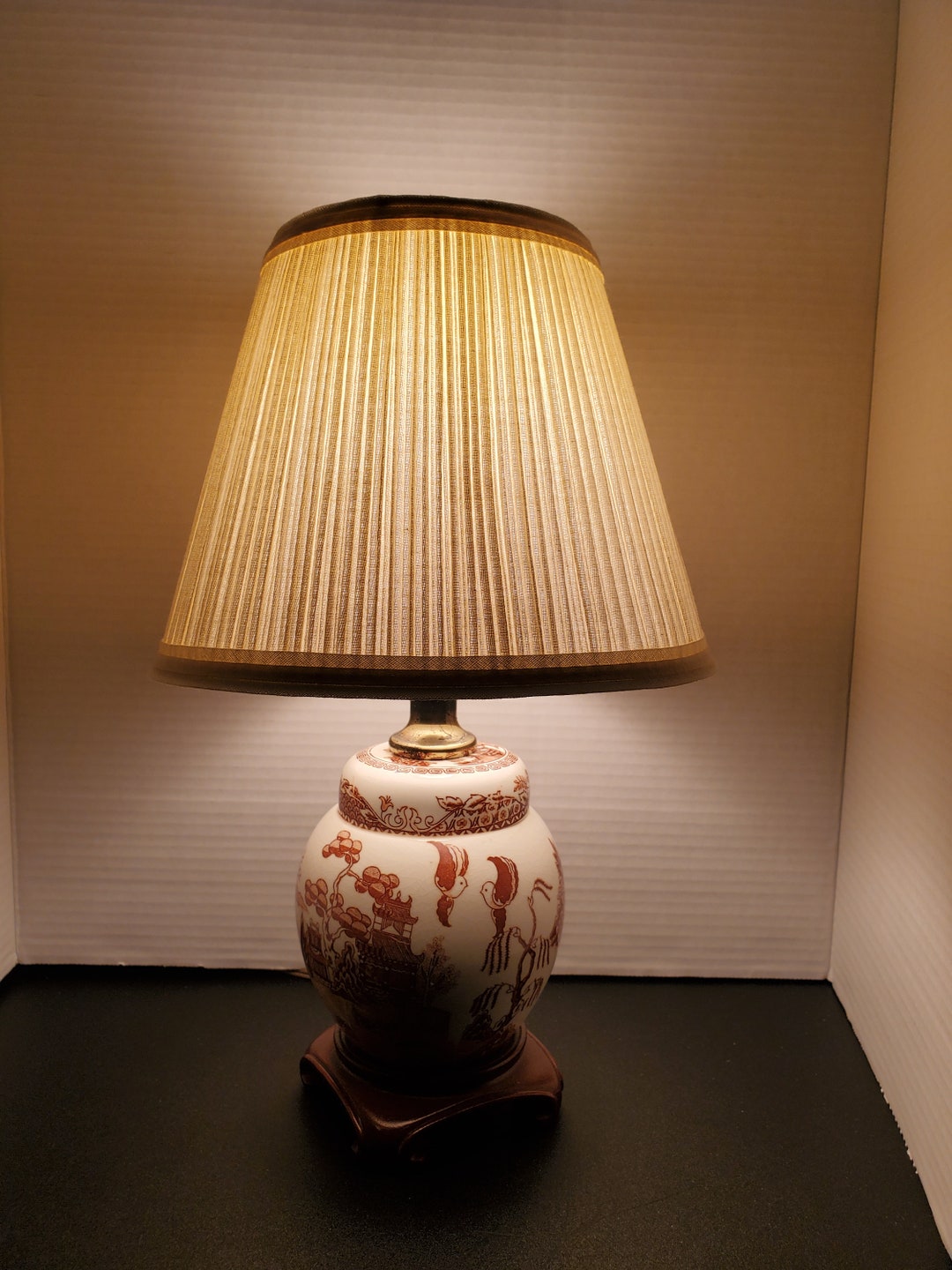 Vintage Asian Ginger Jar Lamp Etsy
