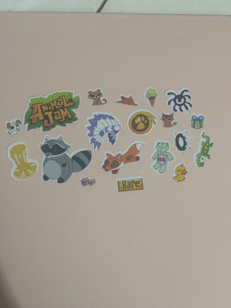 Animal Jam Nostalgic 2000s Game Sticker Sheet - Etsy Canada