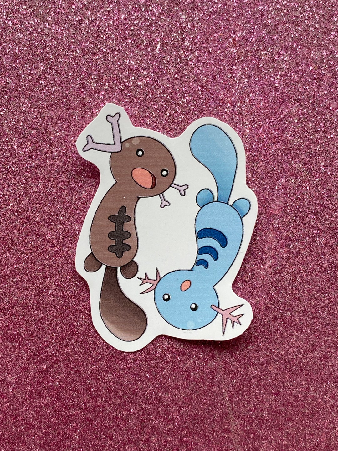 Yin Yang Wooper Sticker - Etsy