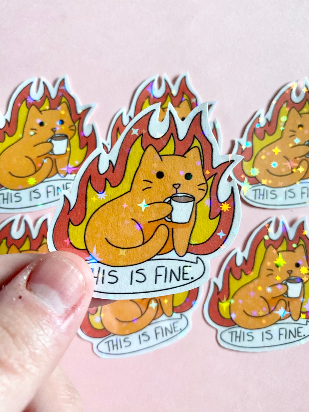 This is Fine Meme Cat - Etsy