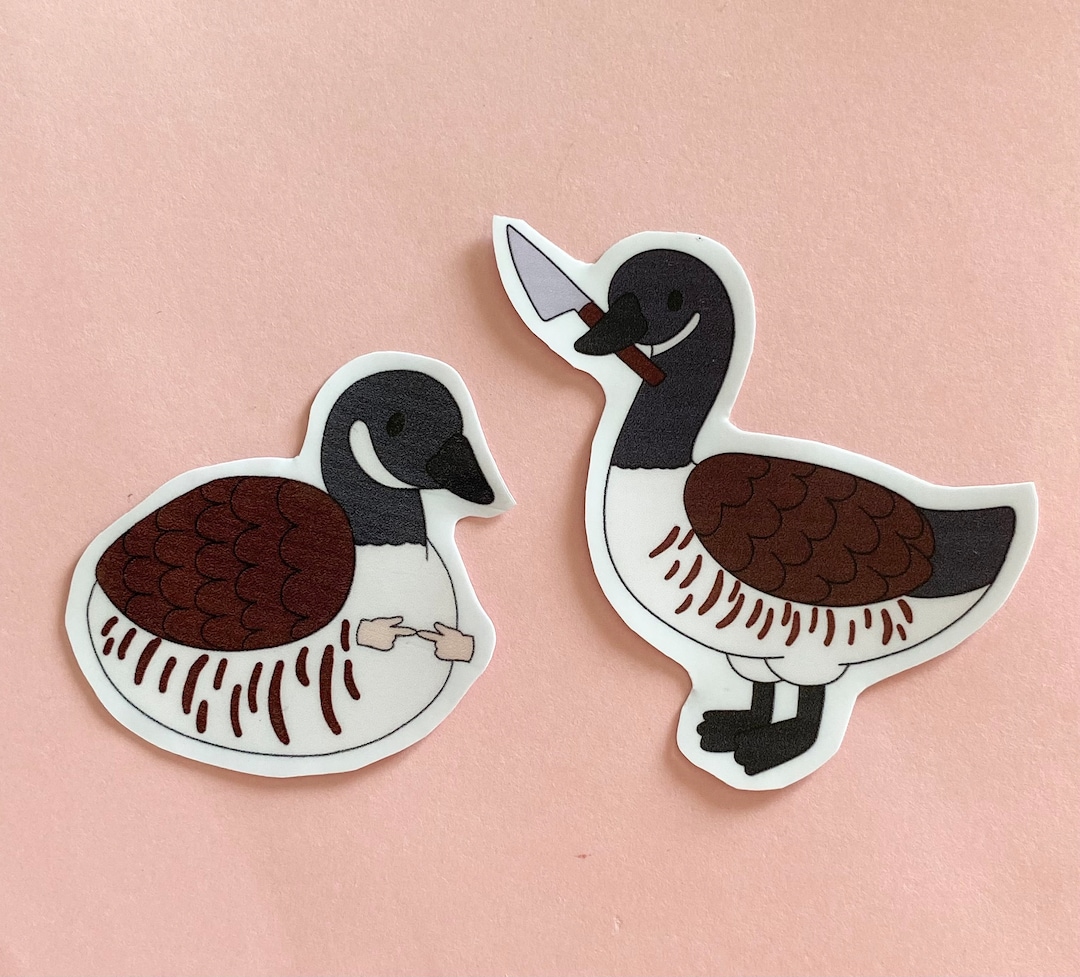 Canada Goose Stickers Funny Goose Knife - Etsy
