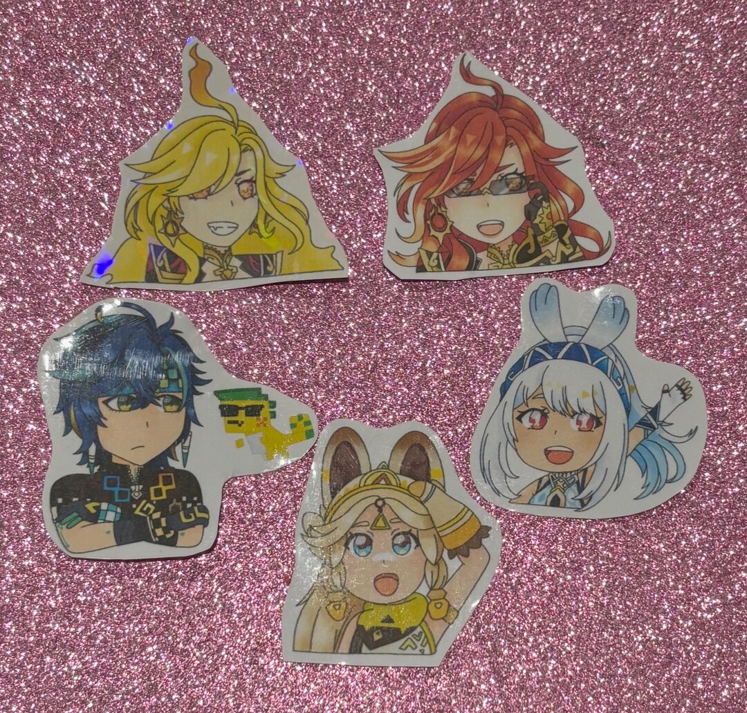Genshin Impact Natlan Stickers Mavuika Kinich Kachina Mualani - Etsy