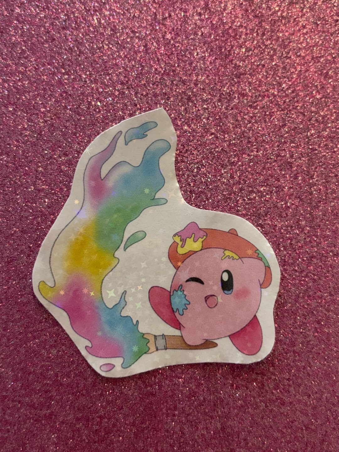 Kirby Artist Sticker, Cute Poyo Fan Art - Etsy