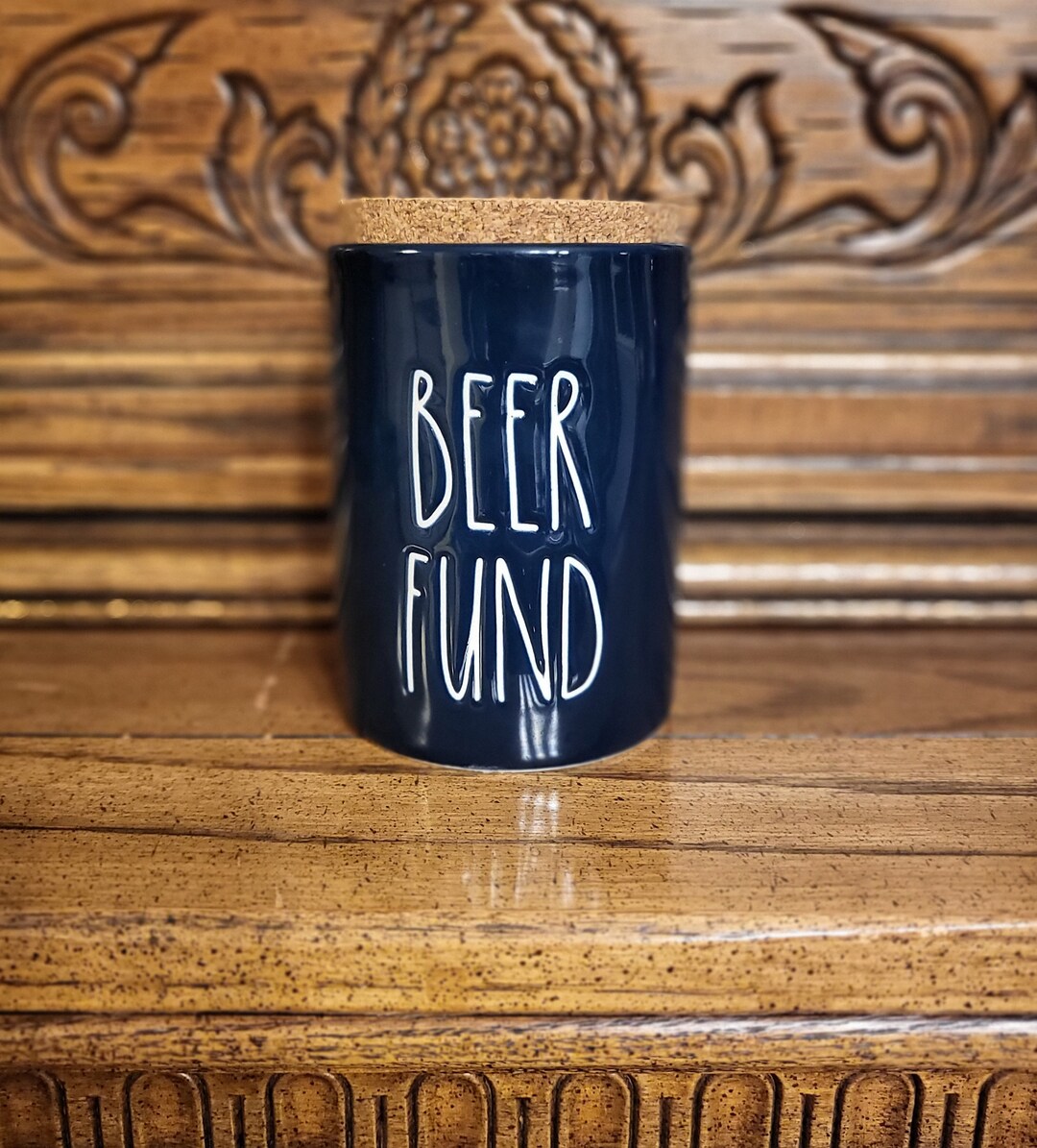 Navy Blue Ceramic Beer Fund Coin Bank by Rae Dunn Artisan Collection - Etsy
