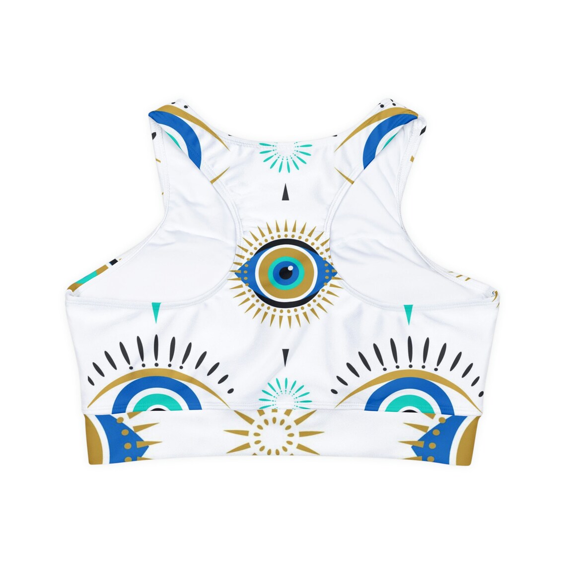 Evil Eye Fully Lined, Padded Sports Bra - Etsy