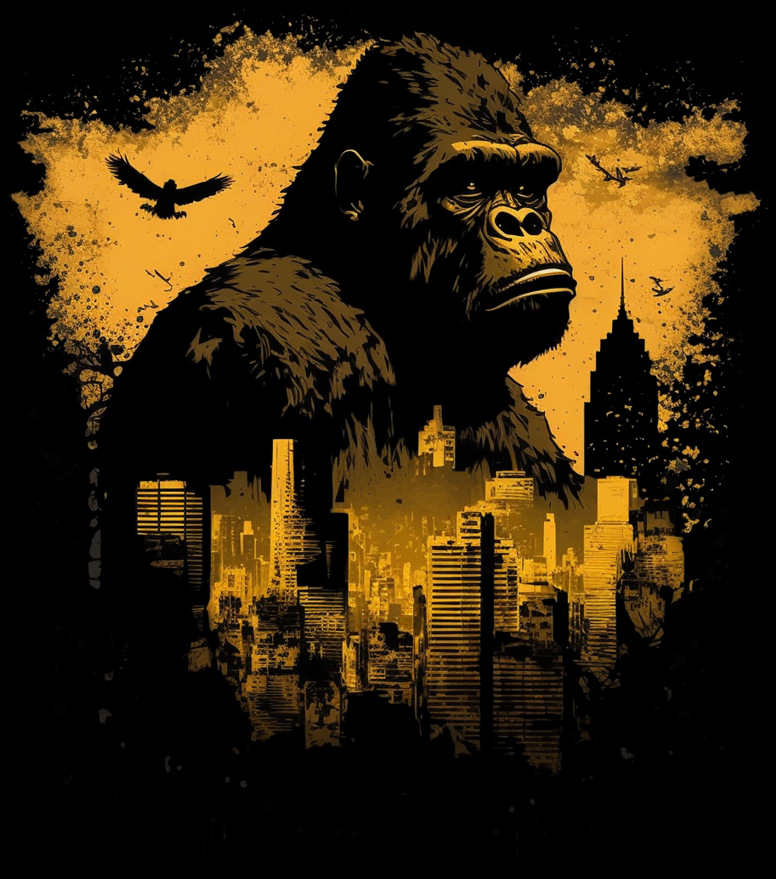 King Kong Inspired Vintage, Retro T-shirt - Etsy