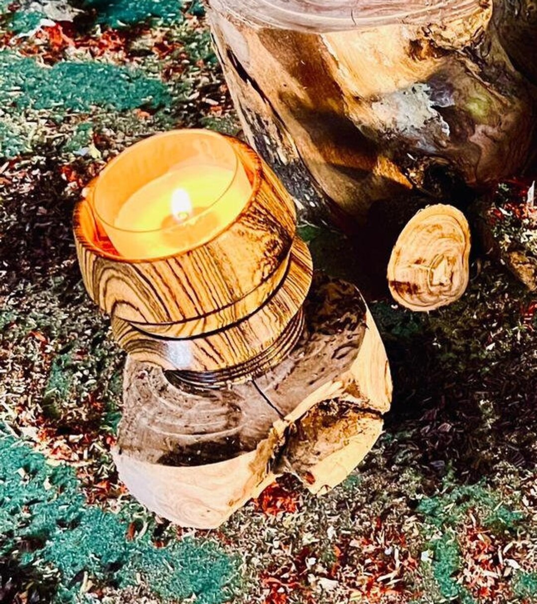 Zebrawood Tea Light Holder - Etsy