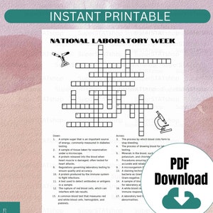 2025 Laboratory Week Idea Printable Pathology Lab Scientist Mystery ...