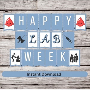 Printable Phlebotomy Lab Week Banner Laboratory Appreciation Week 2026 ...