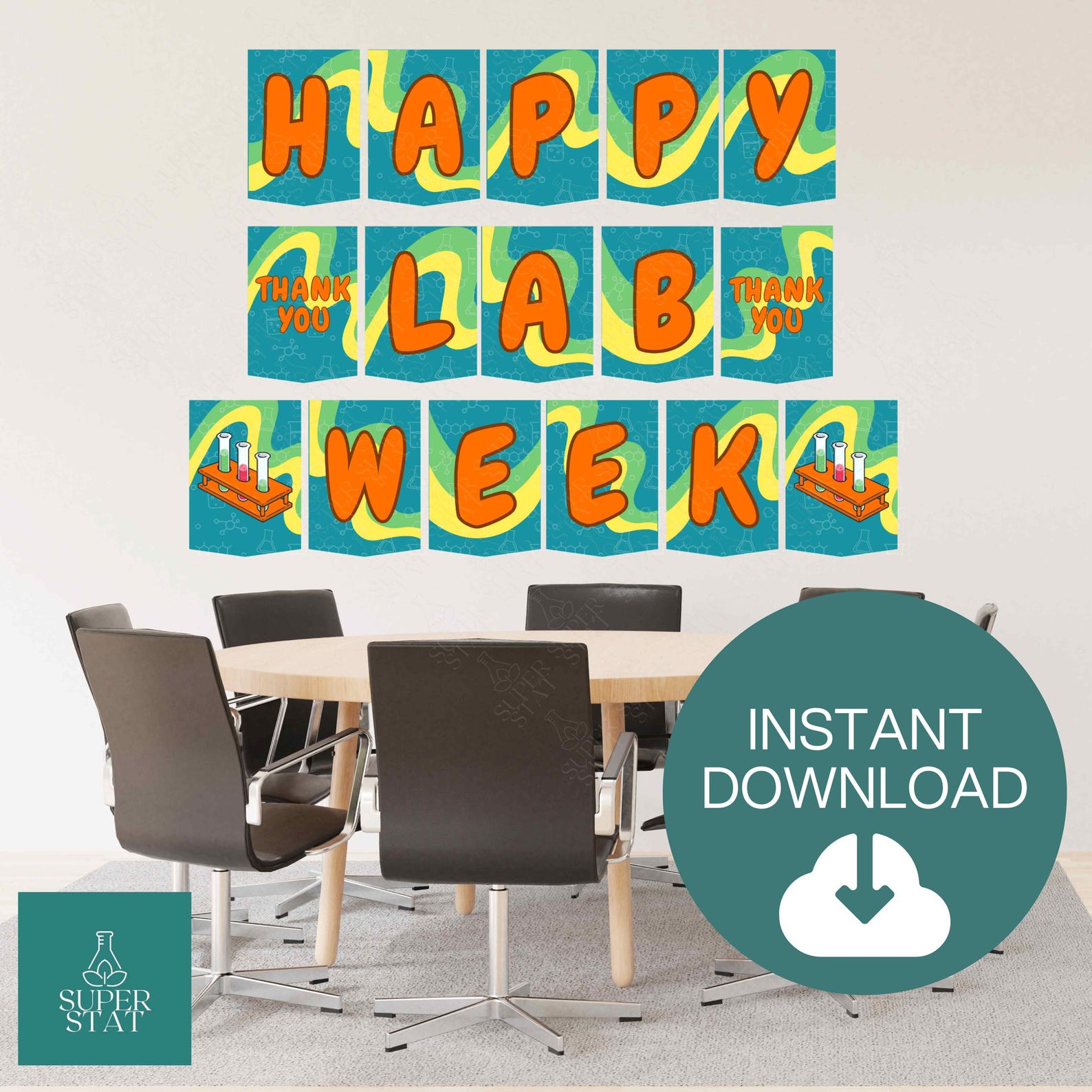 Printable 2025 Lab Week Banner Mystery Machine Diagnostics Laboratory ...